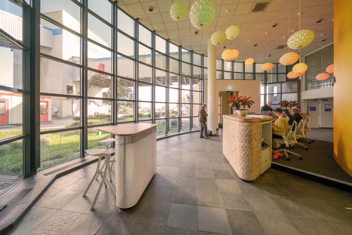 100% waste-based interieur AVR - Rotterdam Architectuurprijs